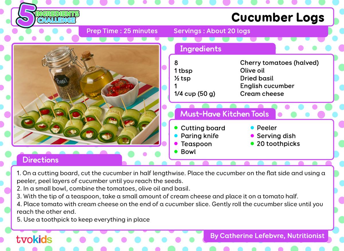5 Ingredients Challenge Recipes | TVOKids.com